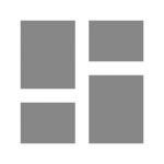 Icône du panneau de commande (symbole png) gris