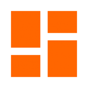 Control panel icon (png symbol) orange