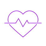 Purple health icon (png symbol)