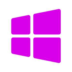 Icono de Windows (símbolo png) rosa