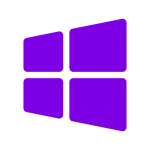 Windows icon (png symbol) purple