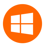 Windows logo (png icon) orange