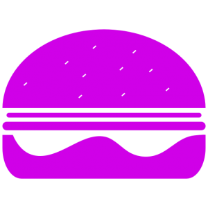 Burger symbol (png symbol) pink