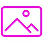 Símbolo de imagen rosa (símbolo png)