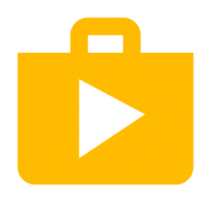 Yellow store symbol (png icon)