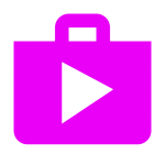 Pink store symbol (png icon)
