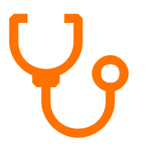 Health symbol (png icon) orange
