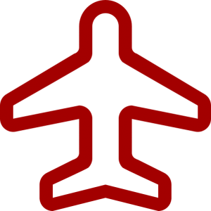 Travel symbol (png symbol) red