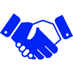 Icono de empresa azul (símbolo png)