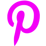 Pink Pinterest icon (logo and png symbol)