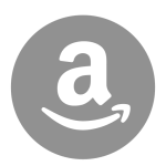 Amazon icon (png logo symbol) gray