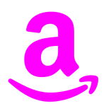Amazon logo (png icon symbol) pink