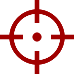 Red target symbol (png icon)