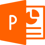 Icono de archivo de PowerPoint naranja (símbolo png)