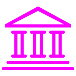 Pink banking symbol (png icon)