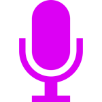 Microphone icon (png symbols) pink