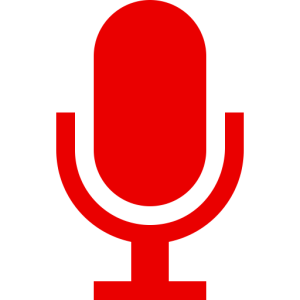 Microphone icon (png symbols) red