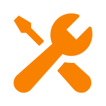 Service icon (png symbol) orange