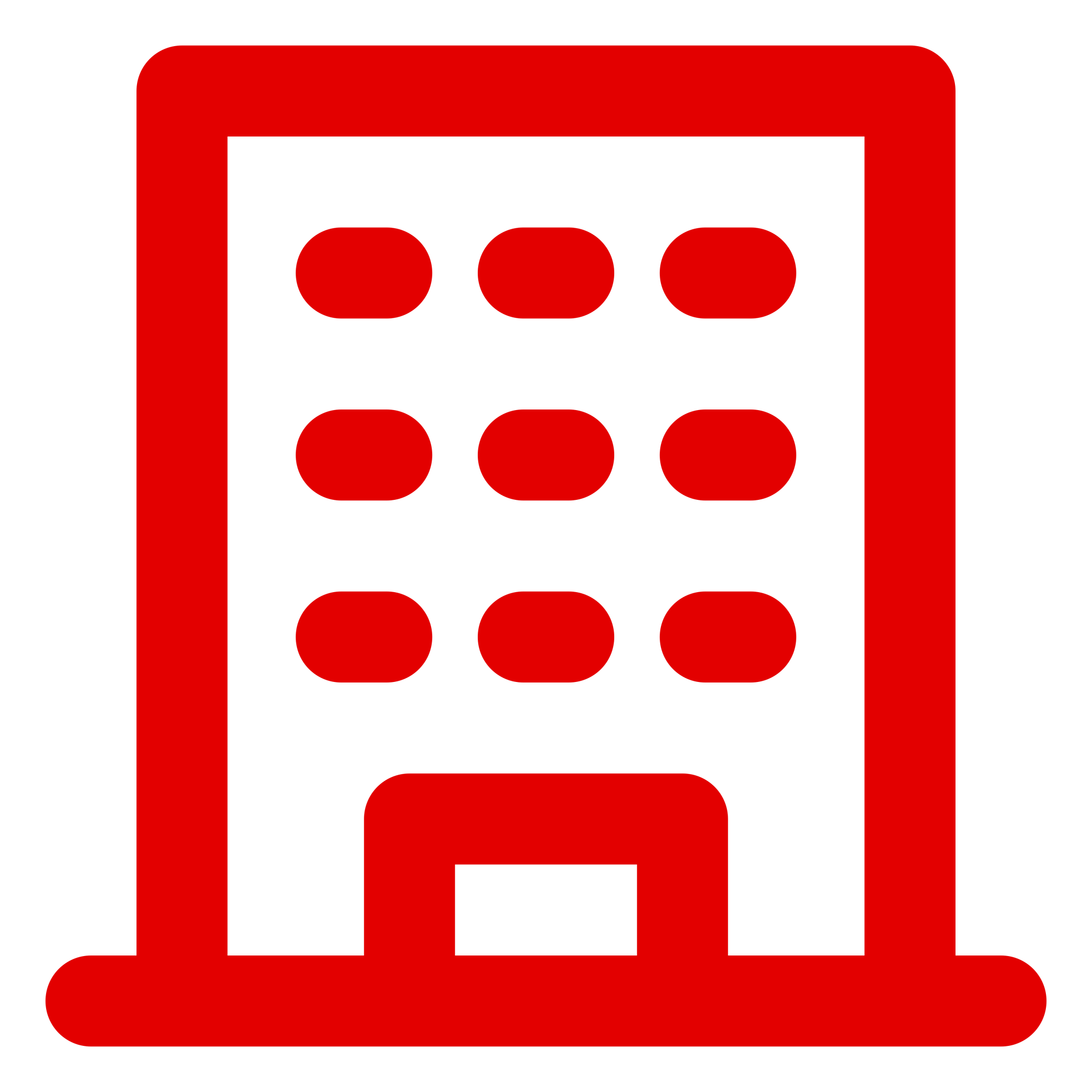 Construction and building icon (png symbol) red