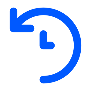 History icon (png symbol) blue