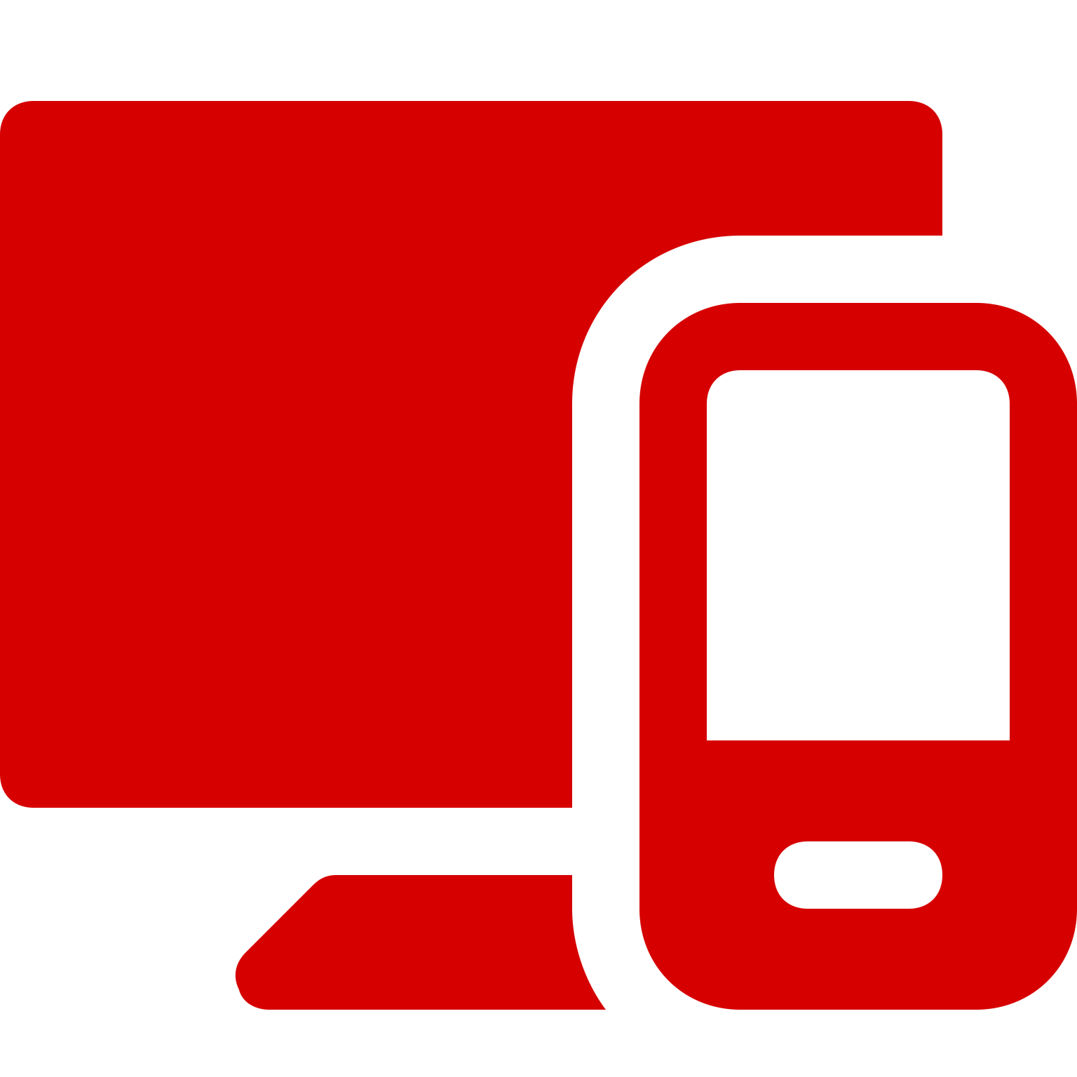 Icône PC, ordinateur (symbole png) rouge