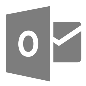 Outlook icon (PNG symbol) gray