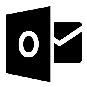 Outlook icon (PNG symbol) black