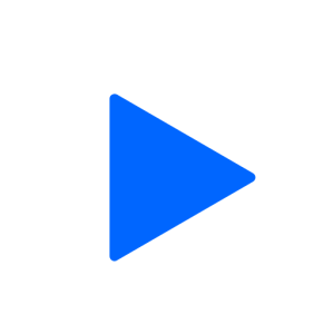 Iniciar ícone preenchido (símbolo png) azul