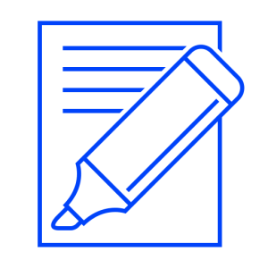 Note icon (png symbol) blue