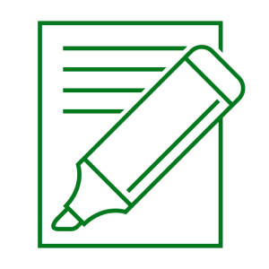 Note icon (png symbol) green