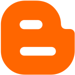 Blog and Blogger icon (png symbol) orange