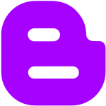 Blog and Blogger icon (png symbol) purple