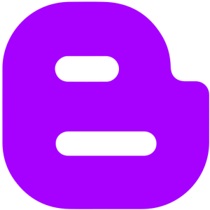 Blog and Blogger icon (png symbol) purple