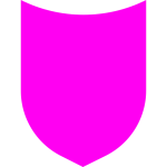Ícone de escudo (símbolo png) rosa