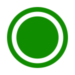 Online button icon (png symbol) Green