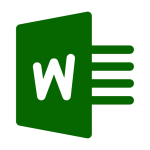 Microsoft Word icon (png logo) green