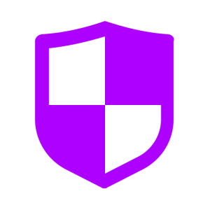 Shield symbol (png icon) purple