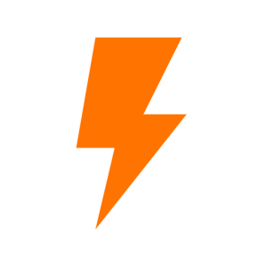 Iconos de rayos naranjas (símbolo png)