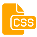 Yellow CSS icon (png symbol)