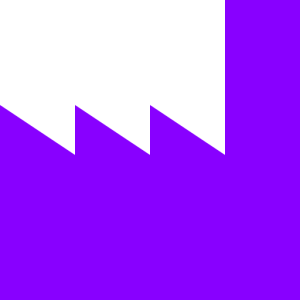 Factory and industry icon (png symbol) purple
