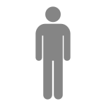 Male Male Icon (png symbol) Gray