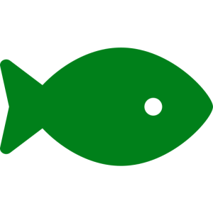 Iconos de pescado (símbolo png) verde