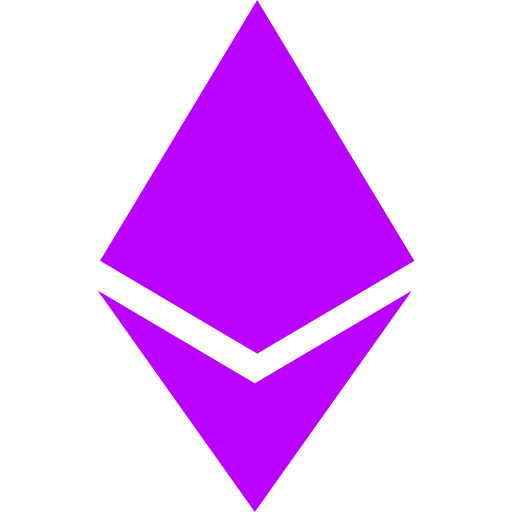 Icône Ethereum violet (logo et symbole png)