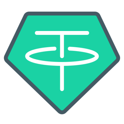 Icône Tether USDt originale (logo, symbole png)