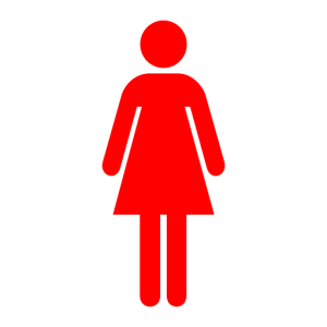 Red Girl/Woman Icon (PNG Symbol)
